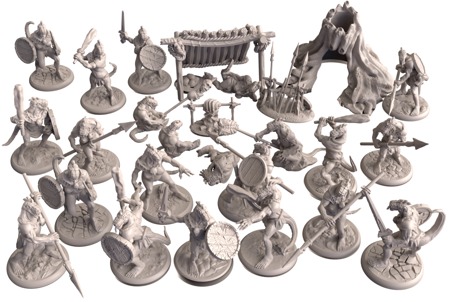 Colossal Miniatures – High Quaility 3D Printer Friendly Miniatures